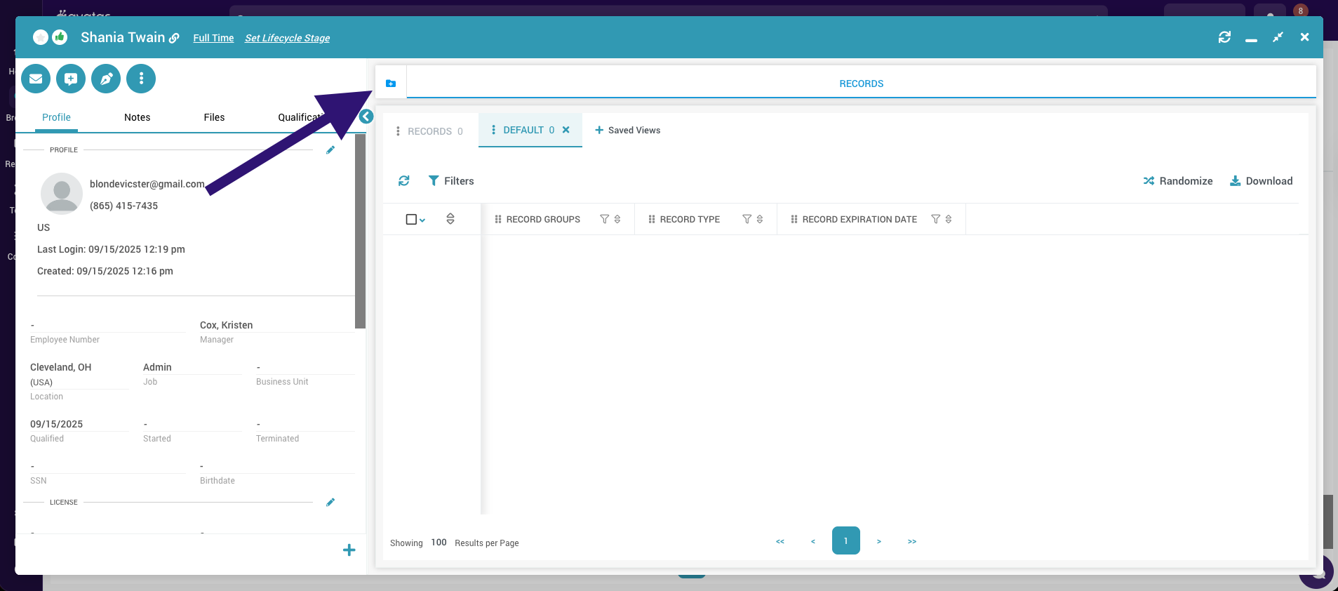 View a Profile's Change History