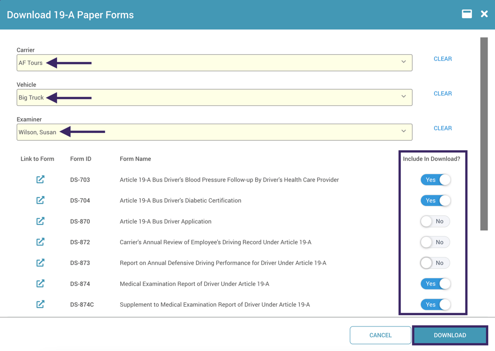 New York State Article 19-A Form Pre-Fills Module