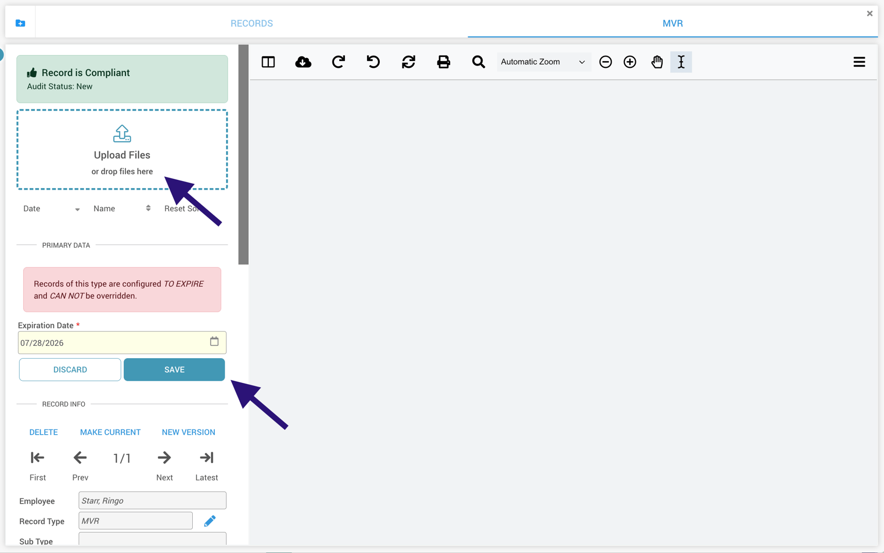 Create, Update, and Edit Records in DriverHub
