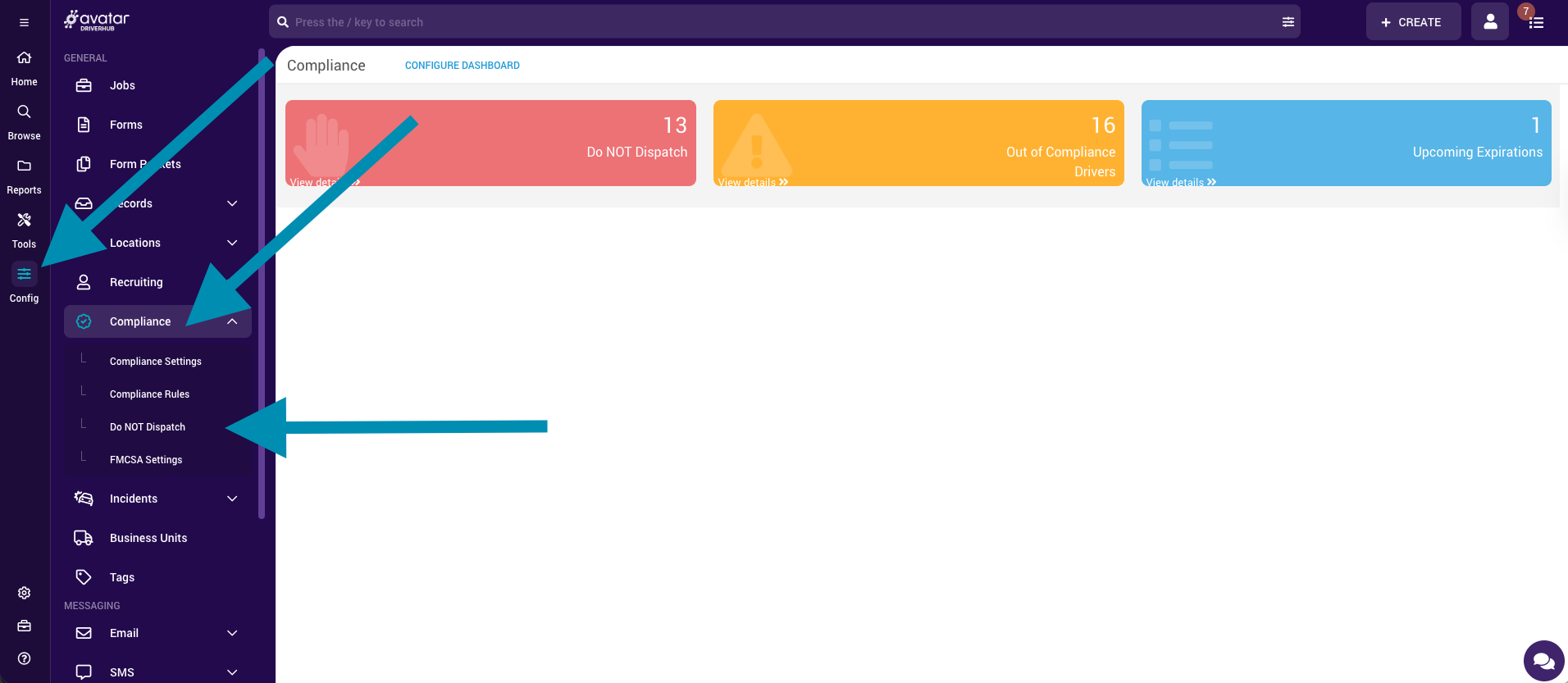 Configuring "Do NOT Dispatch" in DriverHub