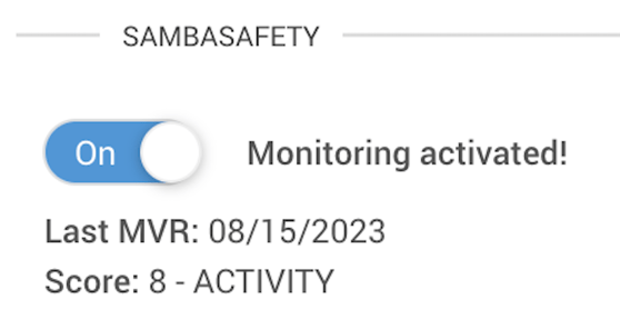The Samba Safety/DriverHub Integration