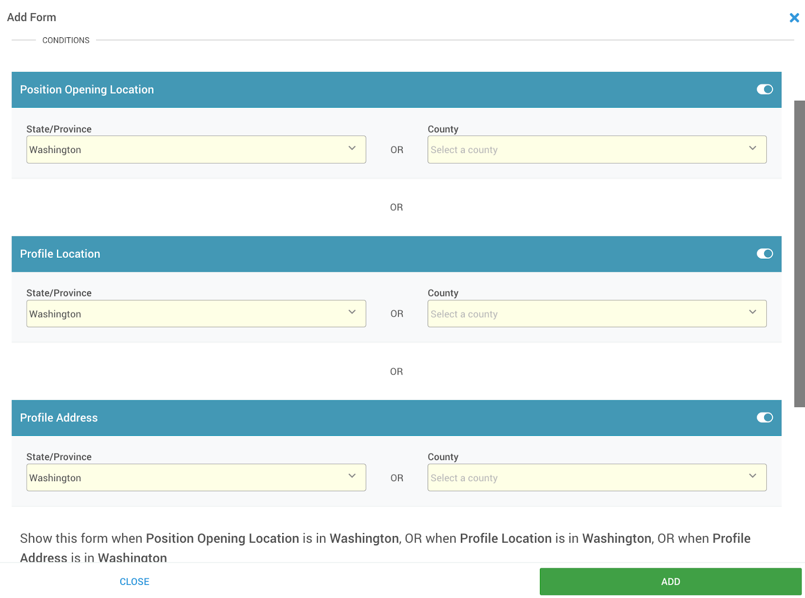 Conditional Forms and Task Groups in Recruiting Workflows